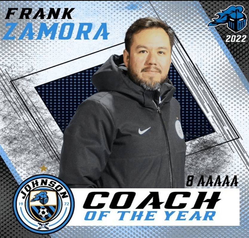 Frank Zamora 8-5A Coach of the Year 2022 – Johnson High School